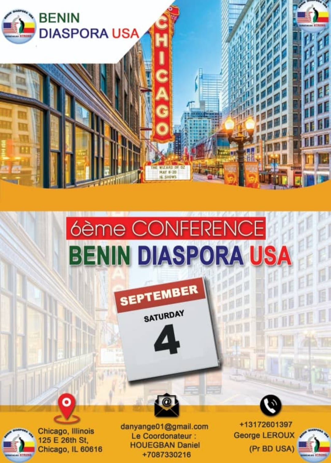6eme Conference BENIN DIASPORA USA – Benin Diaspora USA